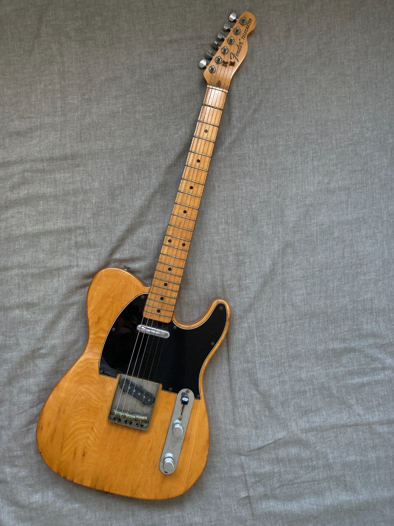 FENDER JAPAN TL52 CIJ Telecaster Butterscotch, Hobbies & Toys, Music ...