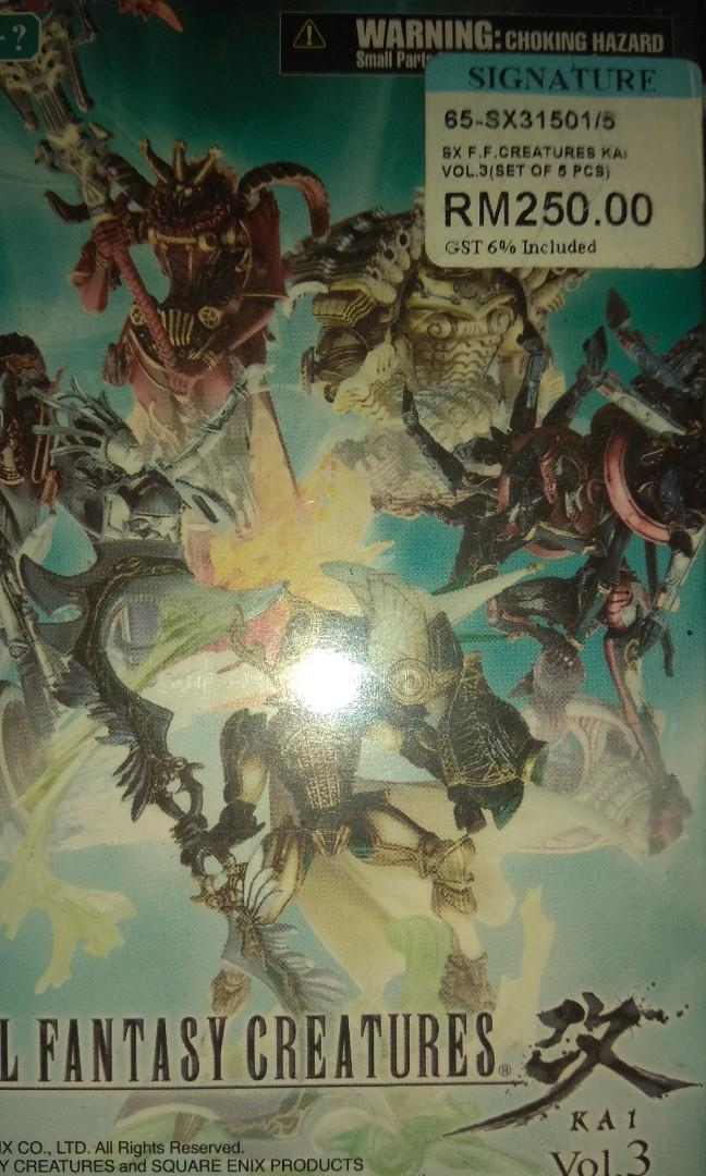 Final Fantasy Creatures vol 3 Trading Arts Figure Complete Set, Hobbies ...