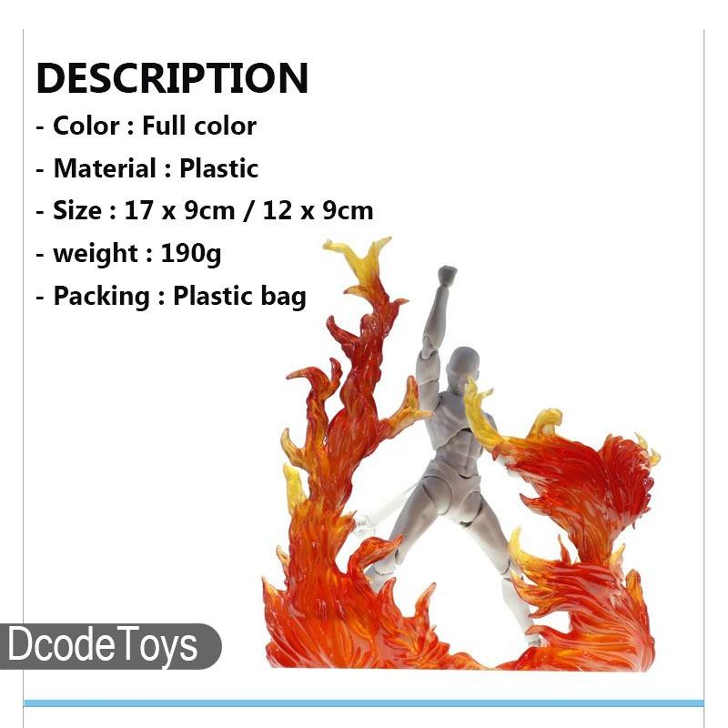 Fire Up Effect for 1/6 1/12 SHF figma action figure gundam gunpla doll ...