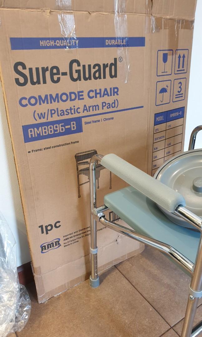 Foldable Commode Toilet Chair for Elderly PWD, Furniture & Home Living ...