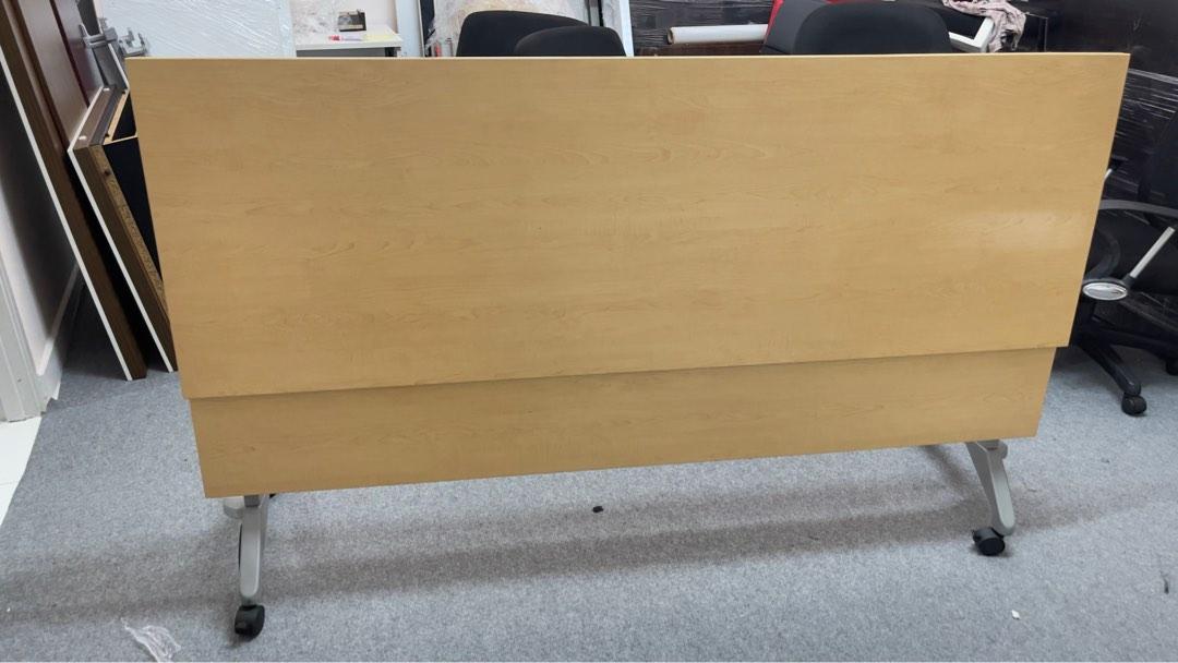 Folding table with modesty panel 1800mm x 600mm, Furniture & Home ...