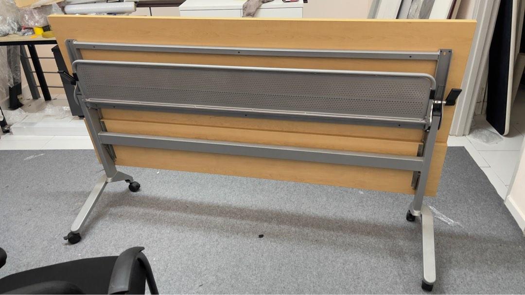 Folding table with modesty panel 1800mm x 600mm, Furniture & Home ...