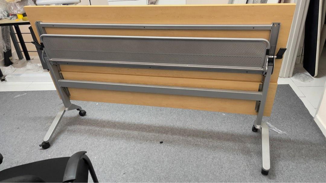 Folding table with modesty panel 1800mm x 600mm, Furniture & Home ...