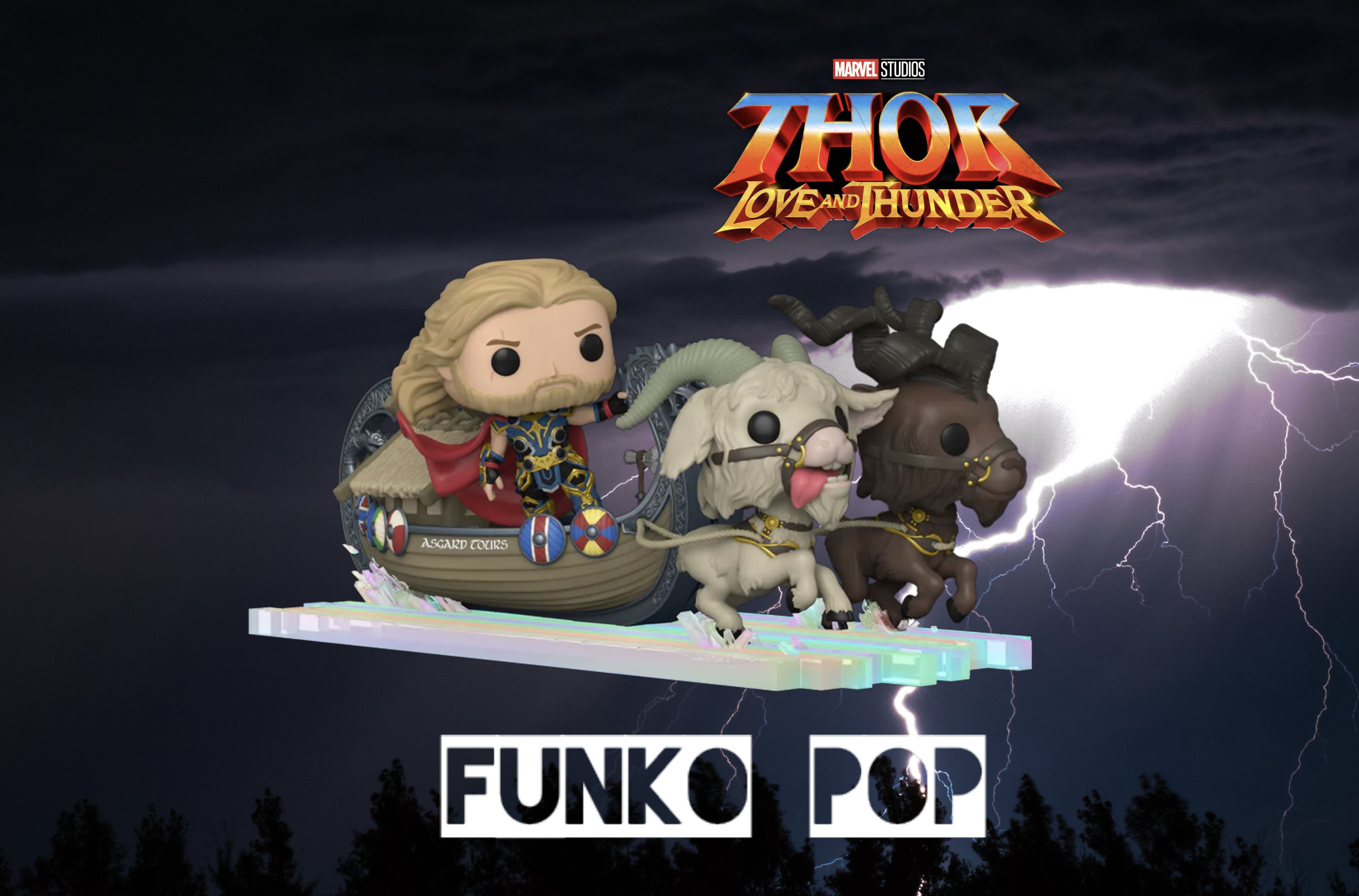 Funko POP! Rides #Marvel Studios #Love And Thunder #Thor #The Goat Boat ...