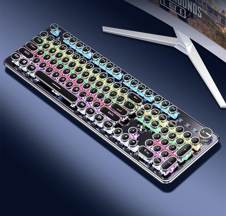 Gaming Keyboard Mechanical Keyboard with 34 modes of lighting effects ...