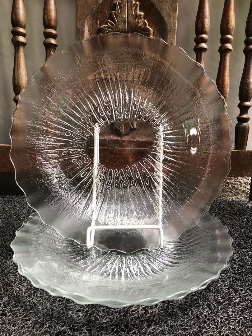 glass plates bundle, Furniture & Home Living, Kitchenware & Tableware ...