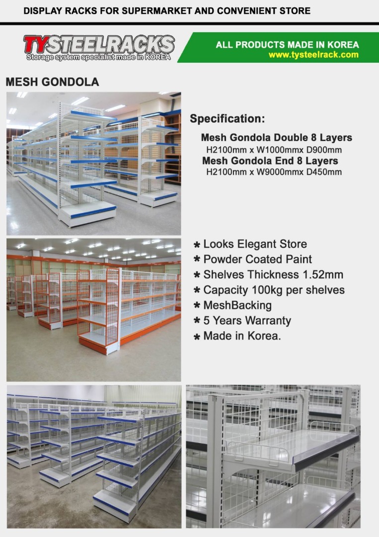 Gondola Racks, Furniture & Home Living, Furniture, Shelves, Cabinets ...