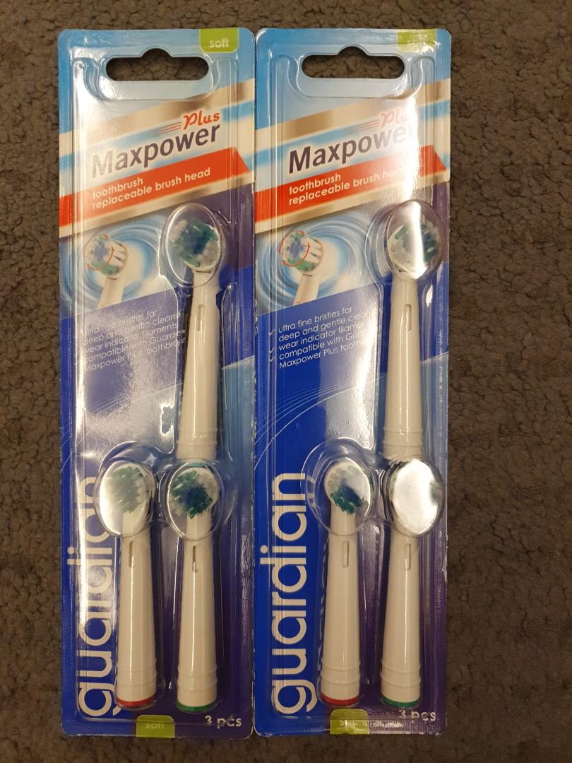 Guardian MaxPower Plus Toothbrush Refill, Beauty & Personal Care, Oral Care on Carousell