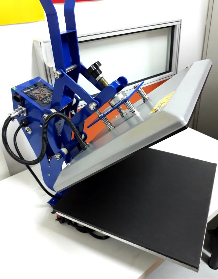 Heat Press Machine Blue Silver 38cm x38cm, Computers & Tech, Office ...