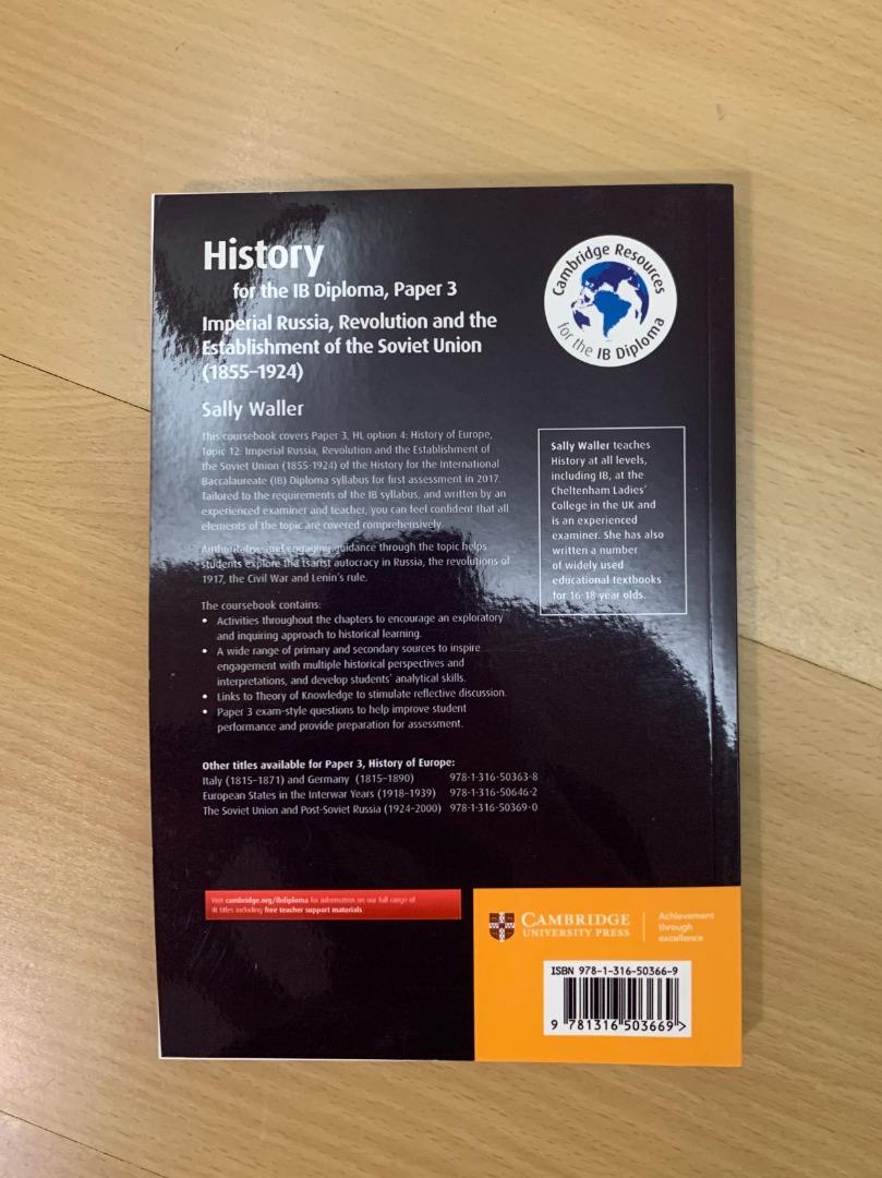 History for the IB Diploma - Paper 3 - Imperial Russia, Revolution and ...