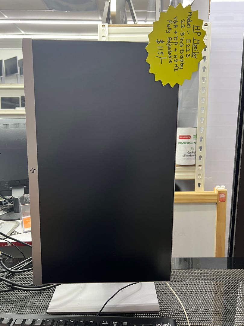 hp E 223 monitor, Computers & Tech, Parts & Accessories, Monitor ...