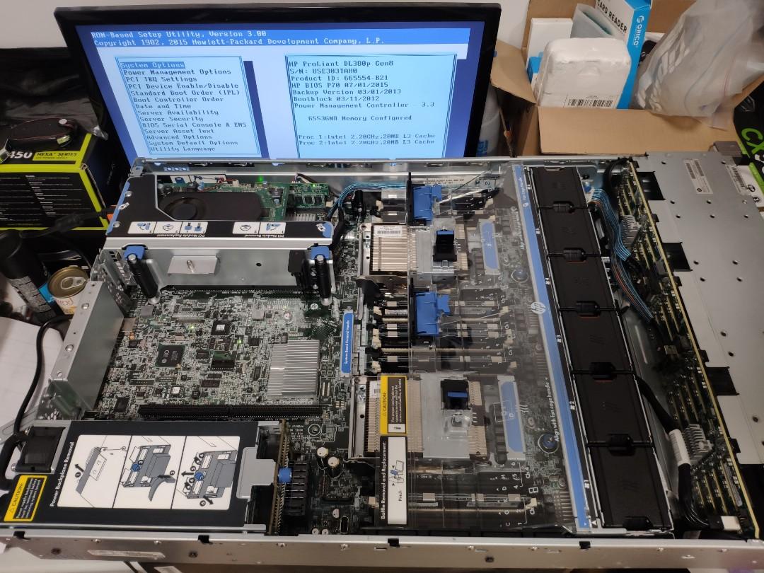 Hp proliant dl380 Gen 8 - 2U server Intel xeon 64gb ECC ram, Computers ...