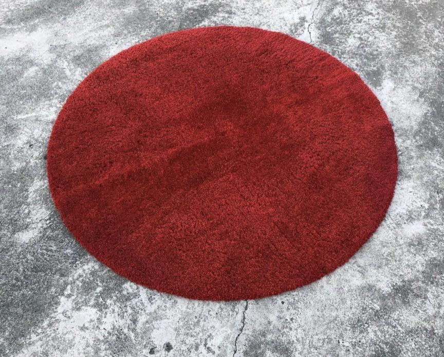 IKEA red round rug, Furniture & Home Living, Home Decor, Carpets, Mats ...