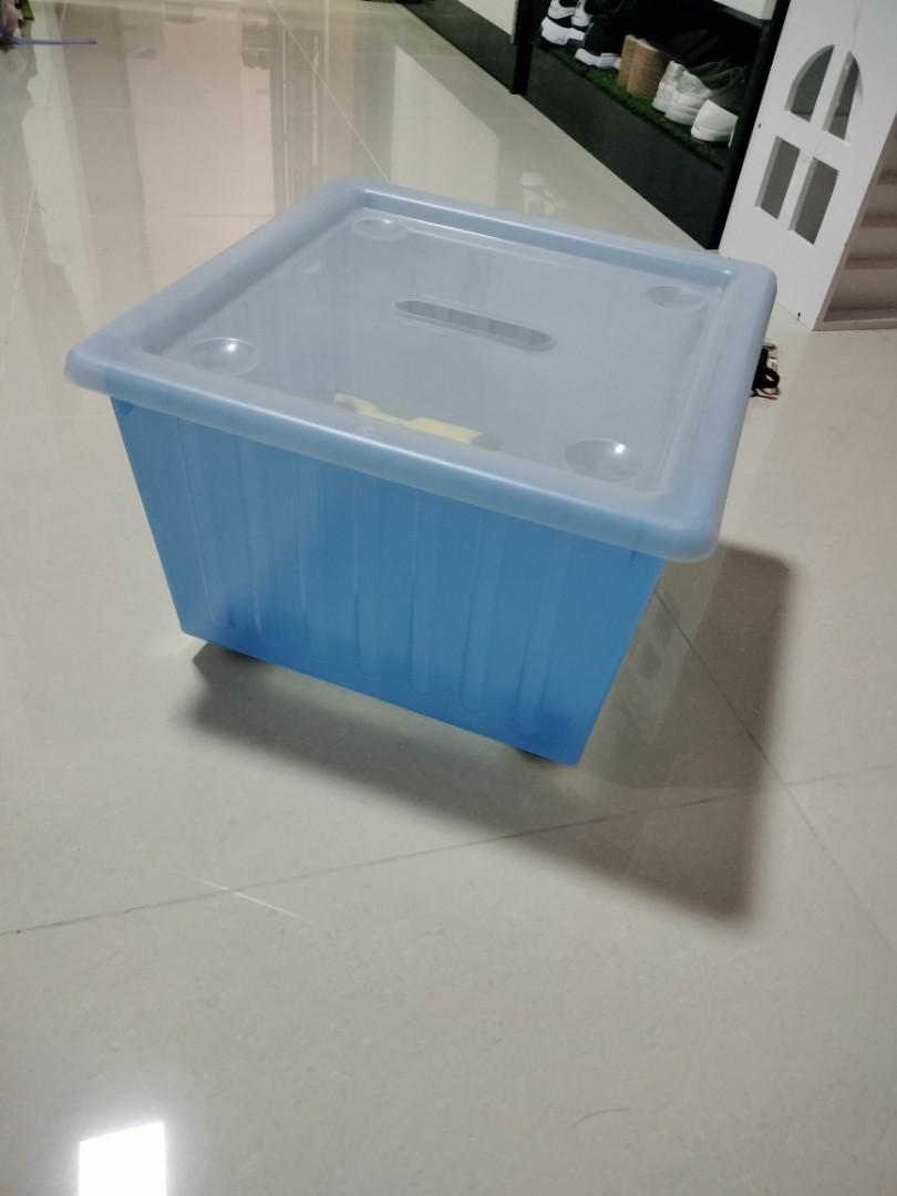 Ikea toy box with wheel, Furniture & Home Living, Home Improvement ...
