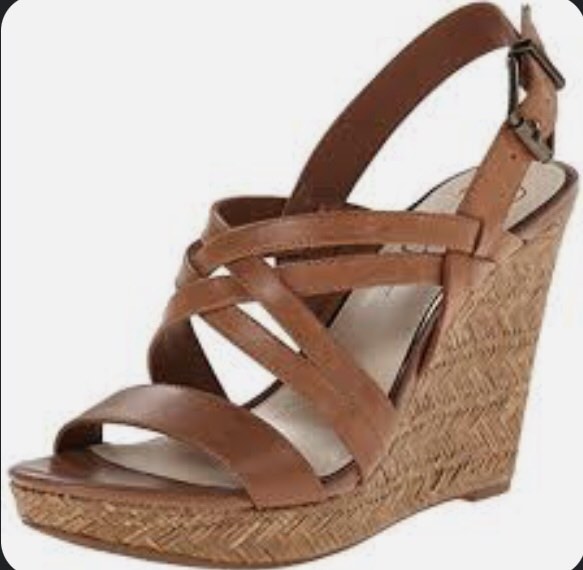 Jessica Simpson Leather Strap Wedge!, Women's Fashion, Footwear, Wedges ...
