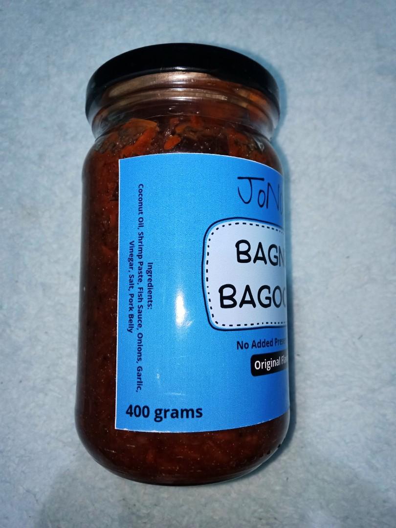 JoNa's Bagnet Bagoong Orginal Flavor 400 grams, Glass Bottle, Food ...