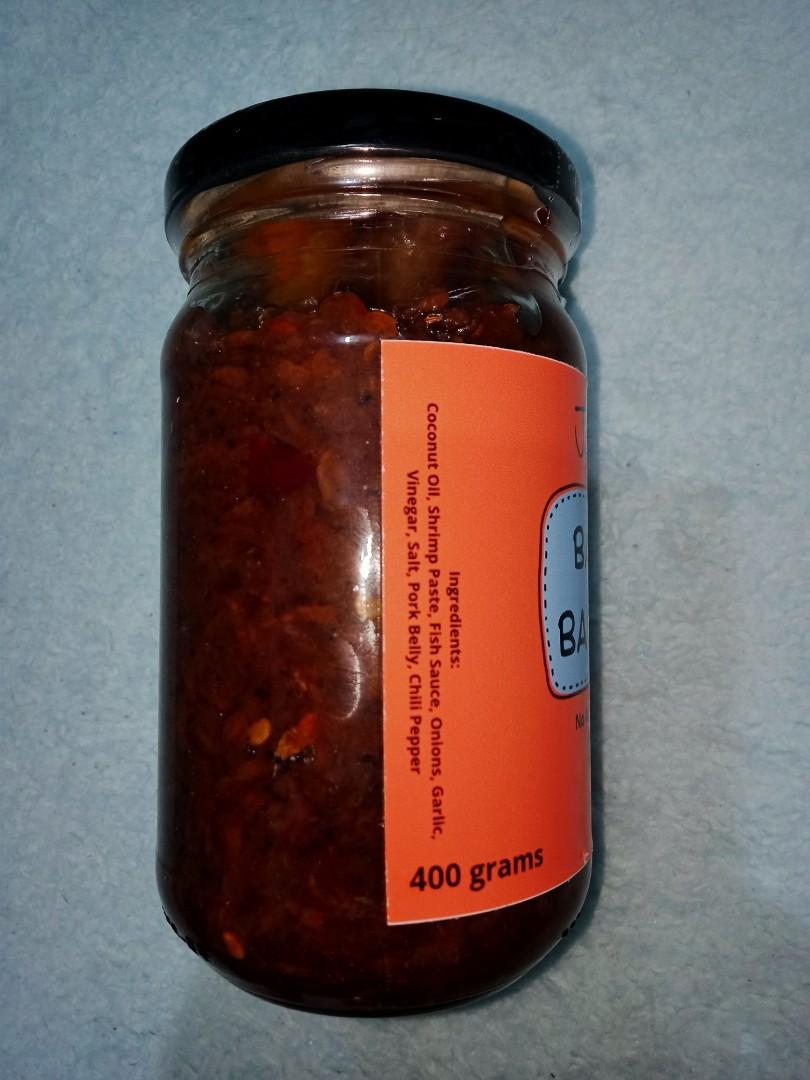 JoNa's Bagnet Bagoong Spicy Flavor 400 grams, Glass Bottle, Food ...