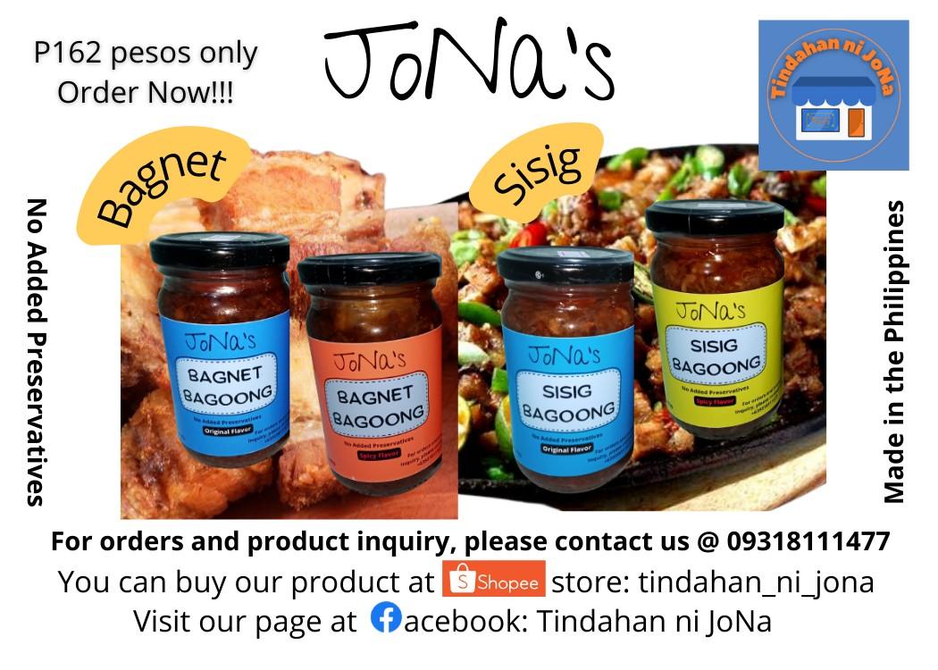 JoNa's Sisig Bagoong Spicy Flavor 400 grams, Glass Bottle, Food & Drinks, Other Food & Drinks on ...
