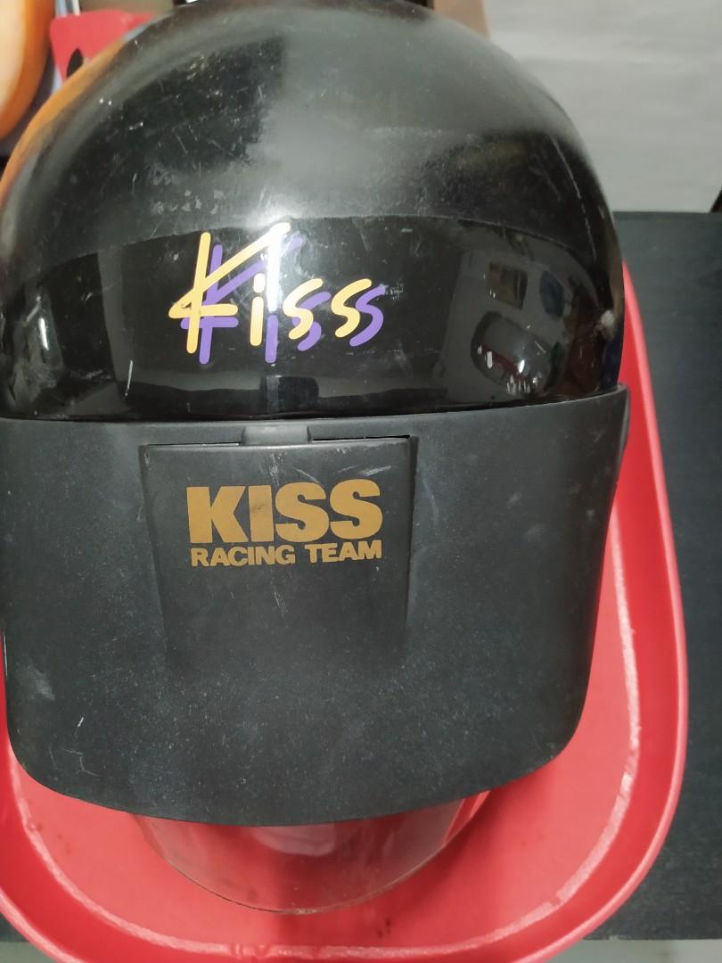 Kiss racing team helmet, Motorcycles, Motorcycle Accessories on Carousell