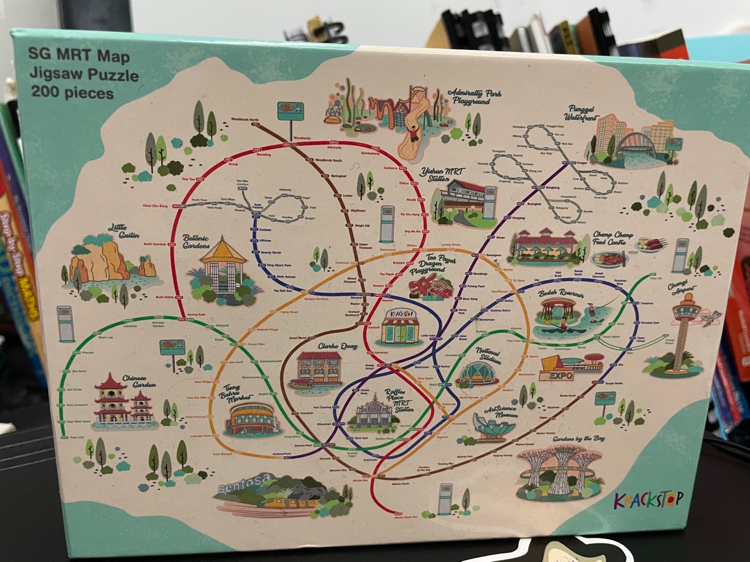 Knackstop 200 piece MRT line jigsaw, Hobbies & Toys, Toys & Games on ...