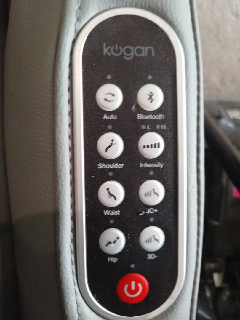 Kogan Slimline Full Body Massage Chair(Grey), Health & Nutrition ...