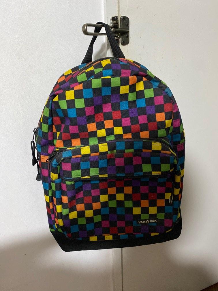 Large Color Blocks Backpack, Men's Fashion, Bags, Backpacks on Carousell