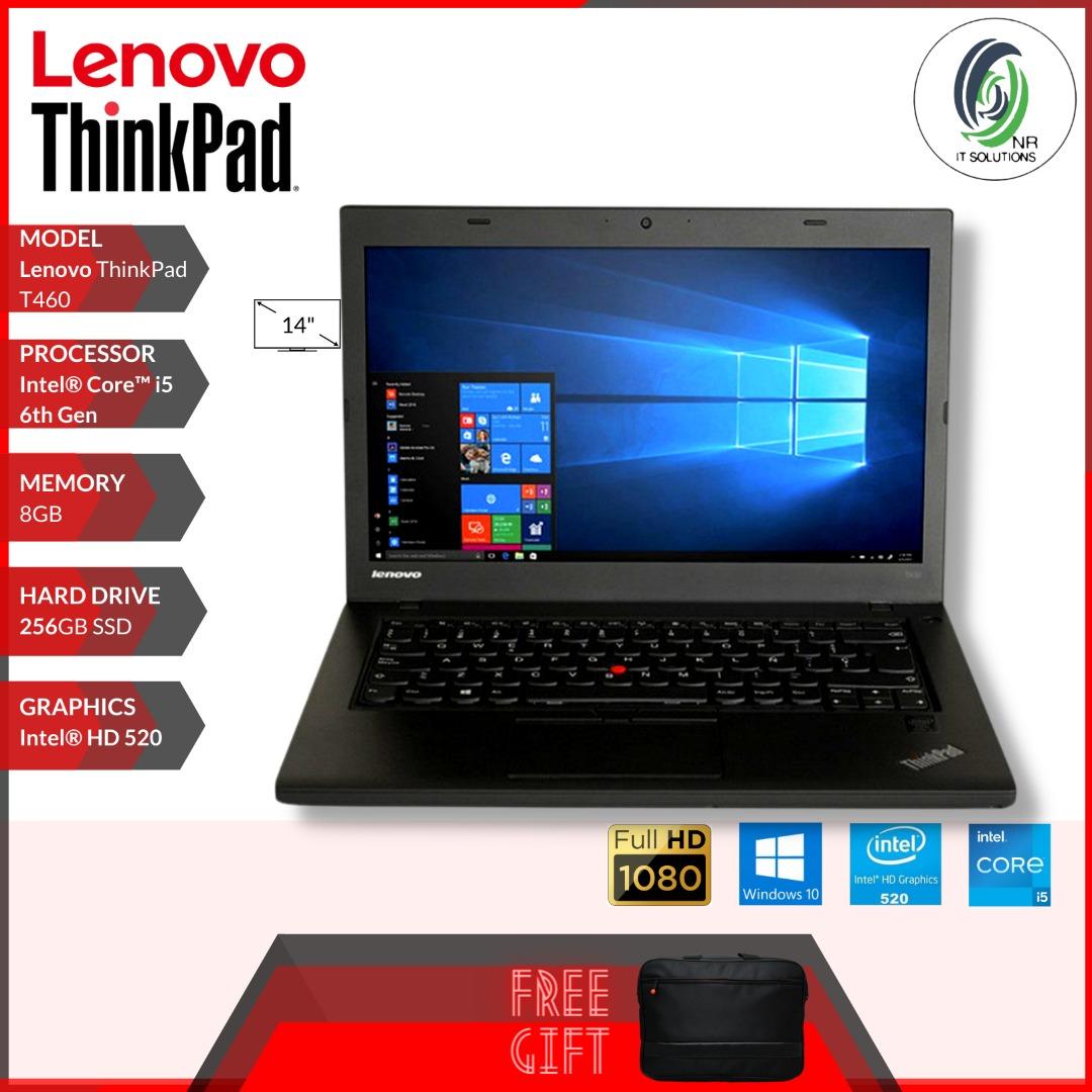 Lenovo ThinkPad T460 laptop Intel® Core™ i5-6th Gen /8 GB RAM/256 GB ...