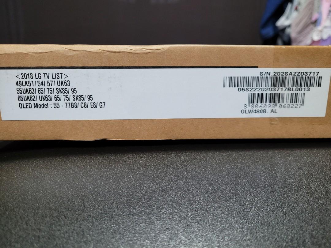 LG EZ Slim Wall Mount OLW480B, Everything Else on Carousell