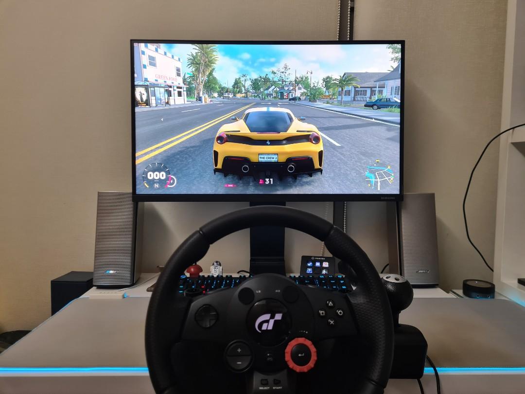 Logitech Driving Force GT Racing Wheel + Pedals, Video Gaming, Gaming ...