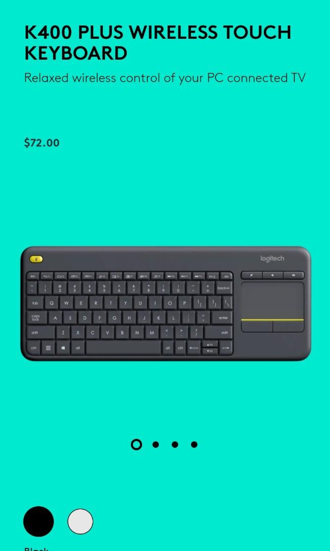 Logitech K400 PLUS Wireless keyboard, Computers & Tech, Parts & Accessories, Computer Keyboard ...