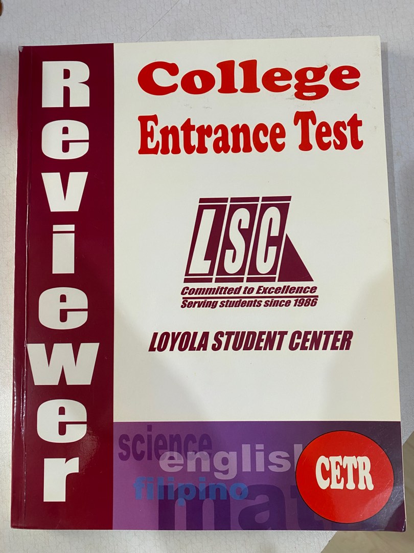 LSC College Entrance Test Reviewer Bundle, Hobbies & Toys, Books ...