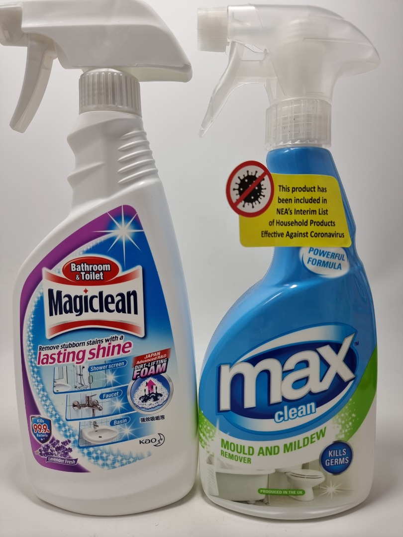 Magiclean Toilet Form Spray & Cleaner / Max Clean Mould & Mildew ...