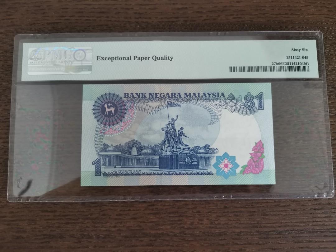 Malaysia Banknote 6th Series RM1 with PMG66 EPQ free Poslaju, Hobbies ...