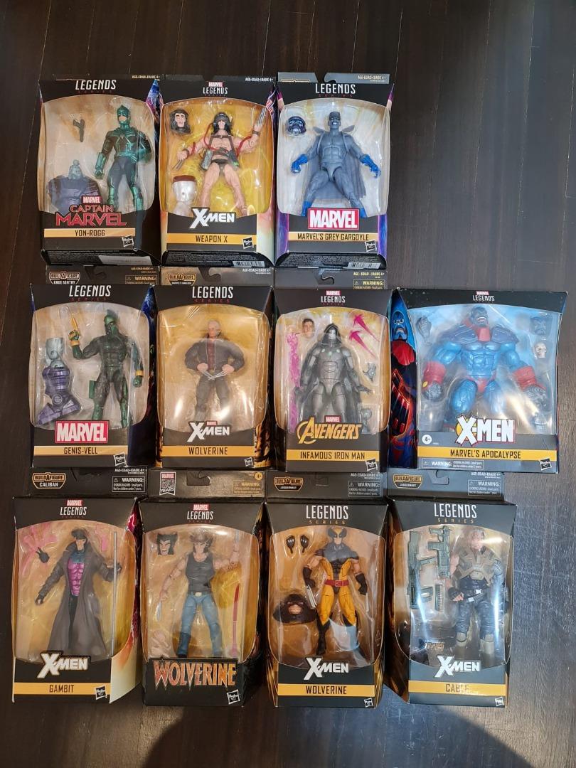 Marvel Legends -X-Men Wolverine Gambit Captain Marvel Iron Man ...