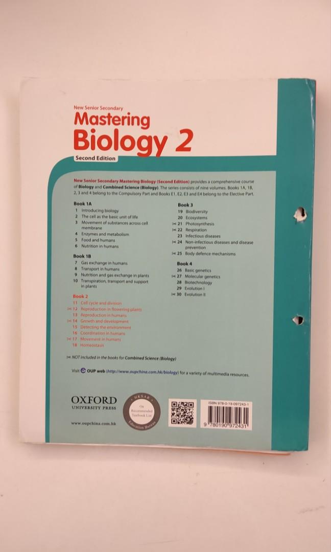 Mastering Biology 2, 興趣及遊戲, 書本 & 文具, 教科書 - Carousell