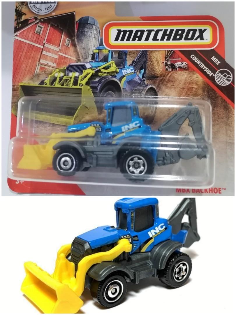 Matchbox 2019 MBX Countryside MBX Backhoe - Blue and Yellow, Hobbies ...