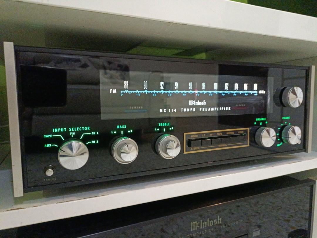 McIntosh mx114 preamplifier with FM tuner preamp, Audio, Soundbars ...