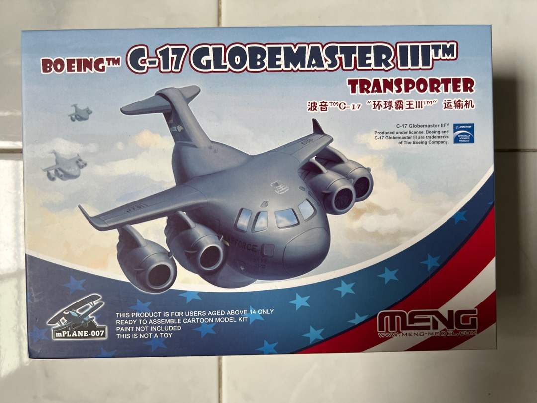 MENG mPLANE-007 C-17 GLOBEMASTER III TM TRANSPORTER Q VERSION 2020 ...