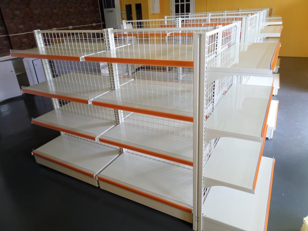 Mesh Type Gondola Rack, Furniture & Home Living, Furniture, Shelves ...