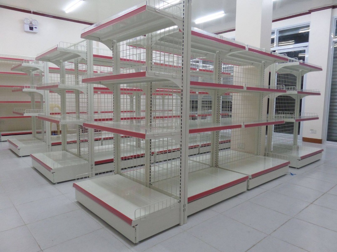 Mesh Type Gondola Rack, Furniture & Home Living, Furniture, Shelves ...