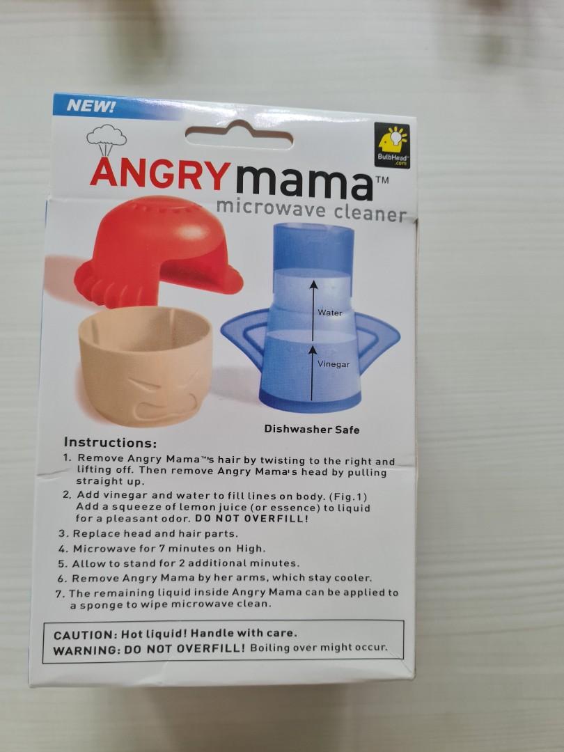Microwave Cleaner Angry Mama, TV & Home Appliances, Kitchen Appliances ...