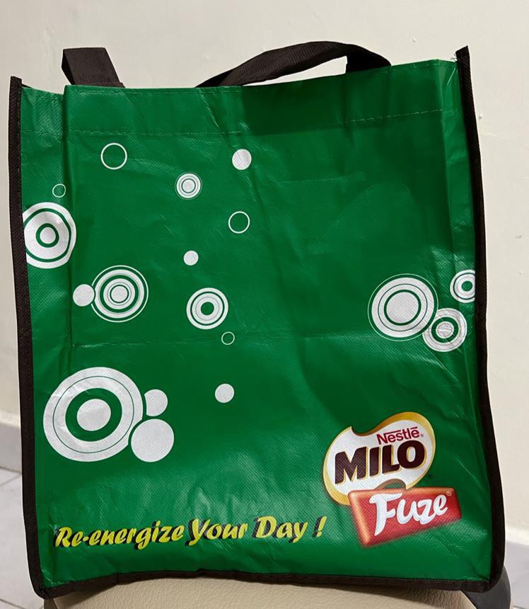 Limited Edition MILO Recycle Bag Green , Everything Else on Carousell