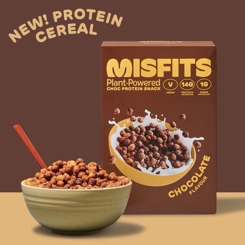 Misfits Vegan Protein Breakfast Cereal (280g), Health & Nutrition ...