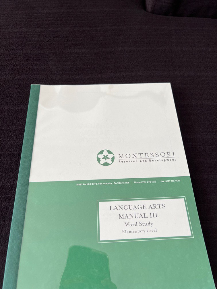 Montessori R&D Language Arts Manual (Word Study), Everything Else on ...