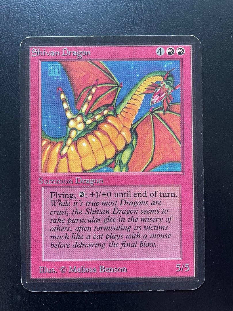 MTG Shivan Dragon Alpha Limited Edition, Hobbies & Toys, Toys & Games ...