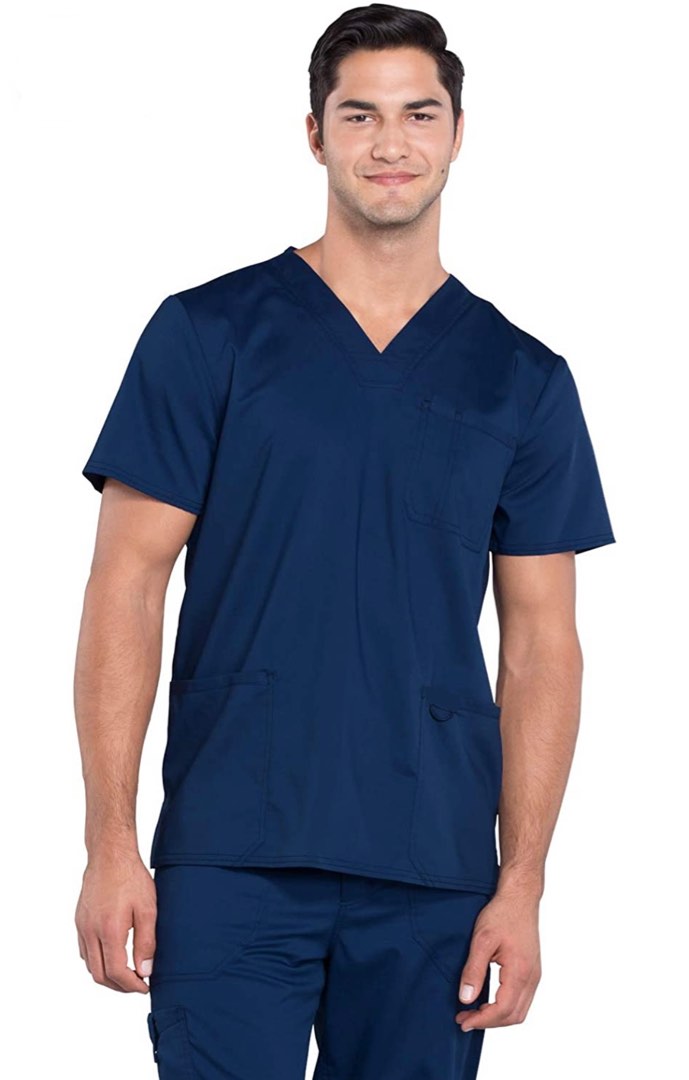 [NEW] MENS NAVY BLUE medical doctor nurse uniform scrub suit set, Men's Fashion, Tops & Sets ...
