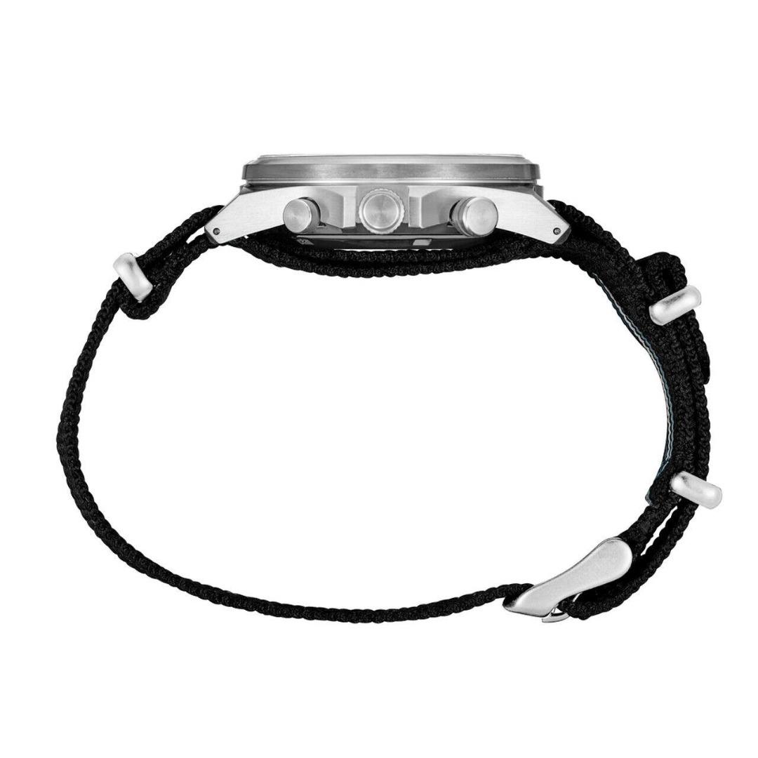 *NEW* Seiko SSB409 Chronograph Tachymeter Blue Dial Nylon Strap Men ...