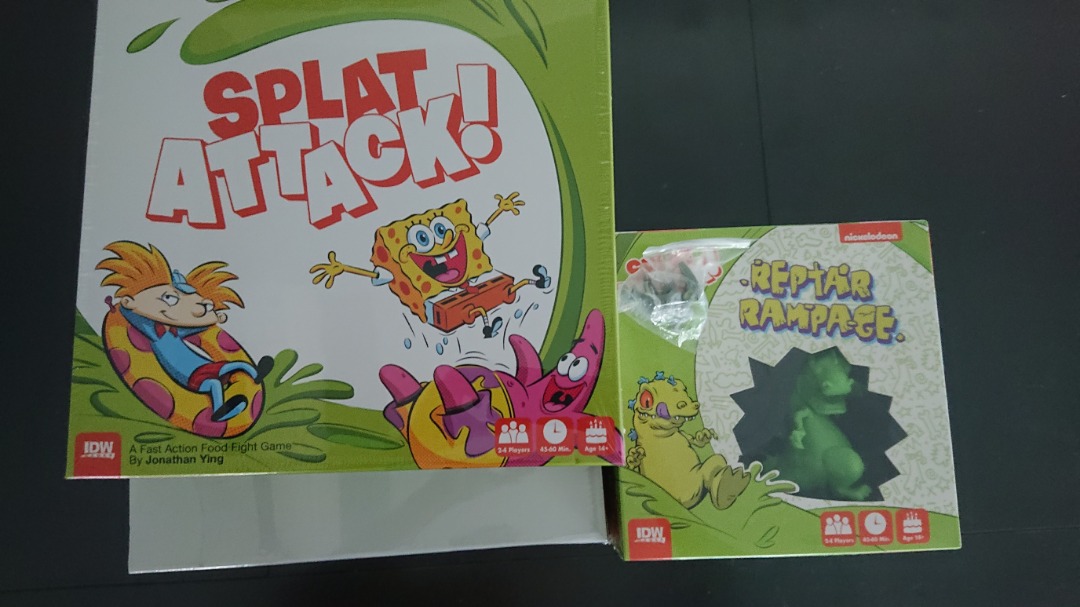 Nickelodeon Splat Attack Kickstarter Board Game, Hobbies & Toys, Toys & Games on Carousell