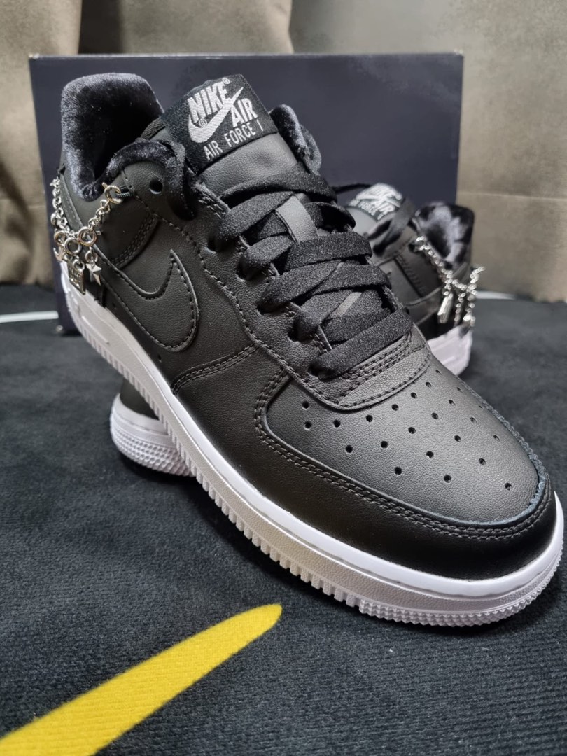 Nike Air Force 1 Black Lucky Charms, Women's Fashion, Footwear ...