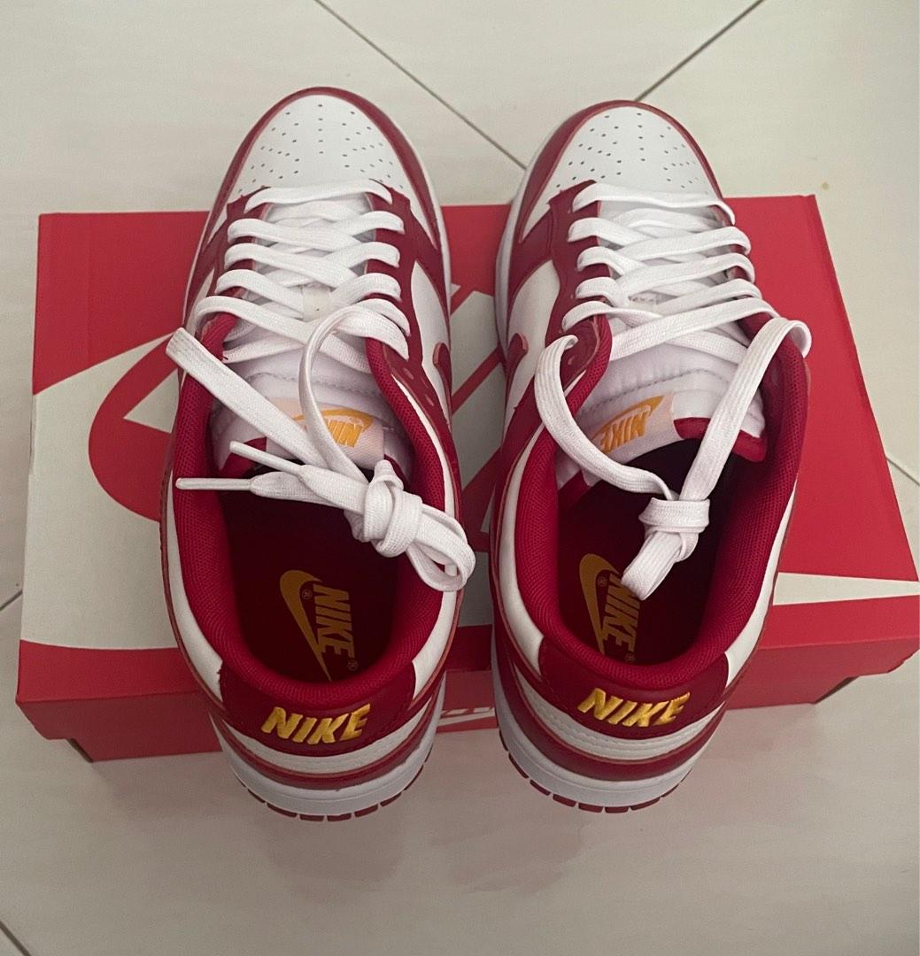 Nike dunk low gym red, Men's Fashion, Footwear, Sneakers on Carousell